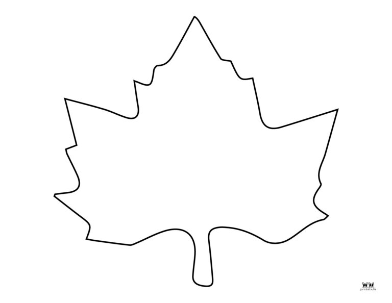 Leaf Outlines, Templates & Coloring Pages - 55 FREE Pages | Printabulls