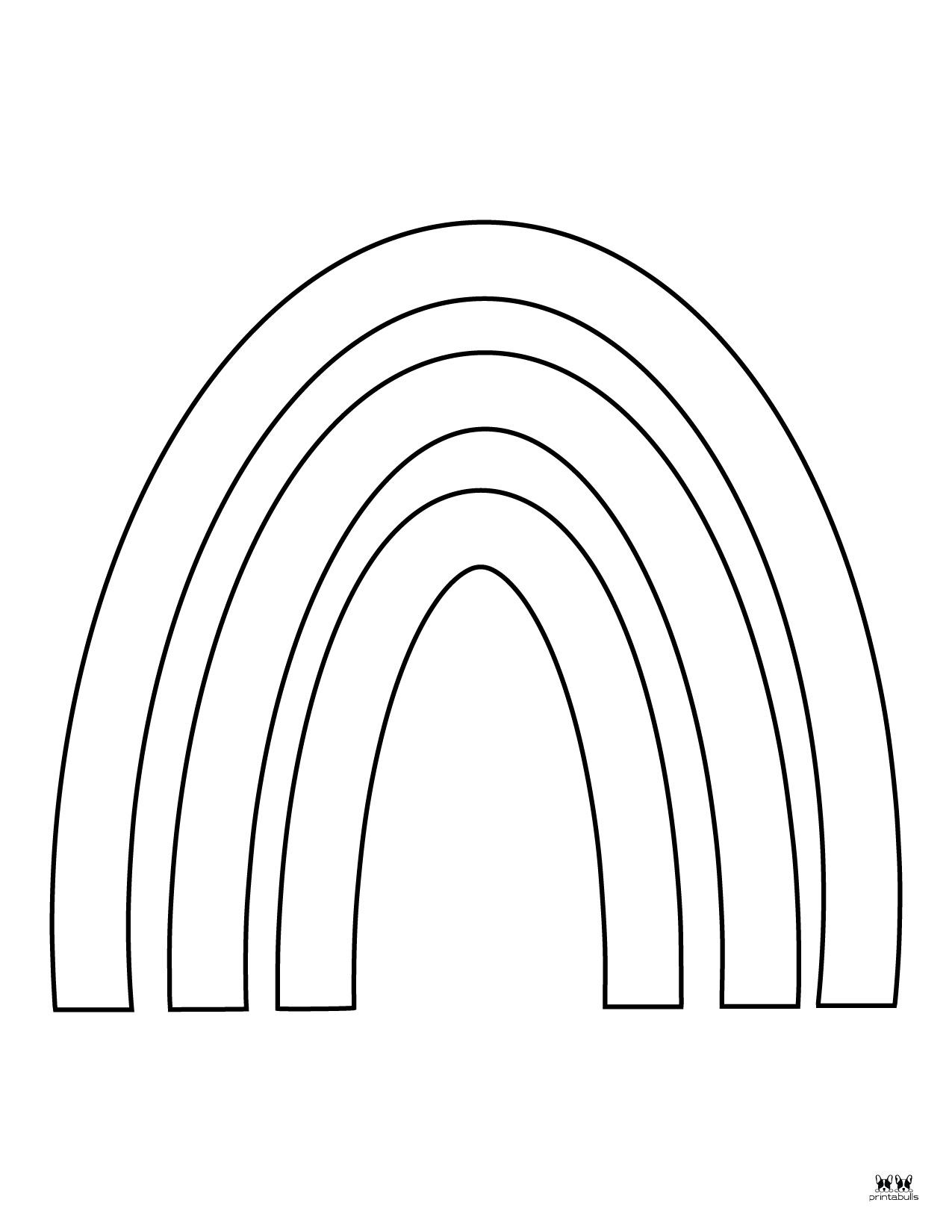 Rainbow Coloring Pages - 50 FREE Printable Pages | Printabulls