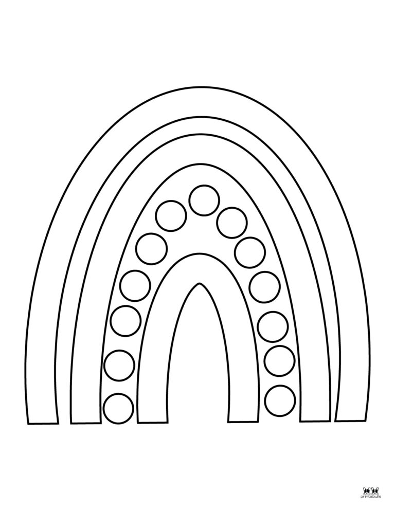 Rainbow Coloring Pages - 50 FREE Printable Pages | Printabulls