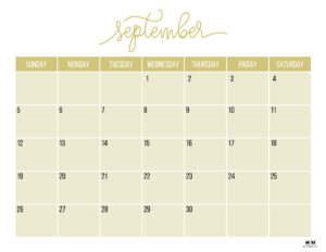 September 2021 Calendars - 15 Free Printables | Printabulls