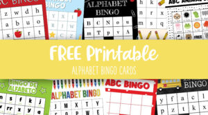 Alphabet Bingo Printables - 12 Sets - ALL FREE | Printabulls