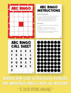 Alphabet Bingo Printables - 12 Sets - ALL FREE | Printabulls