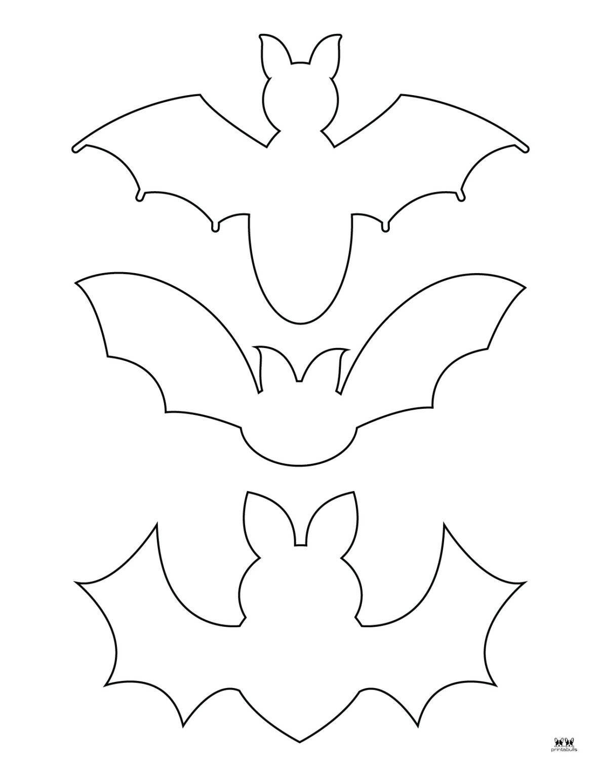 Bat Templates & Coloring Pages - 53 FREE Printables | Printabulls