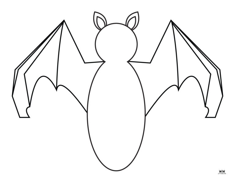 Bat Templates & Coloring Pages - 53 FREE Printables | Printabulls