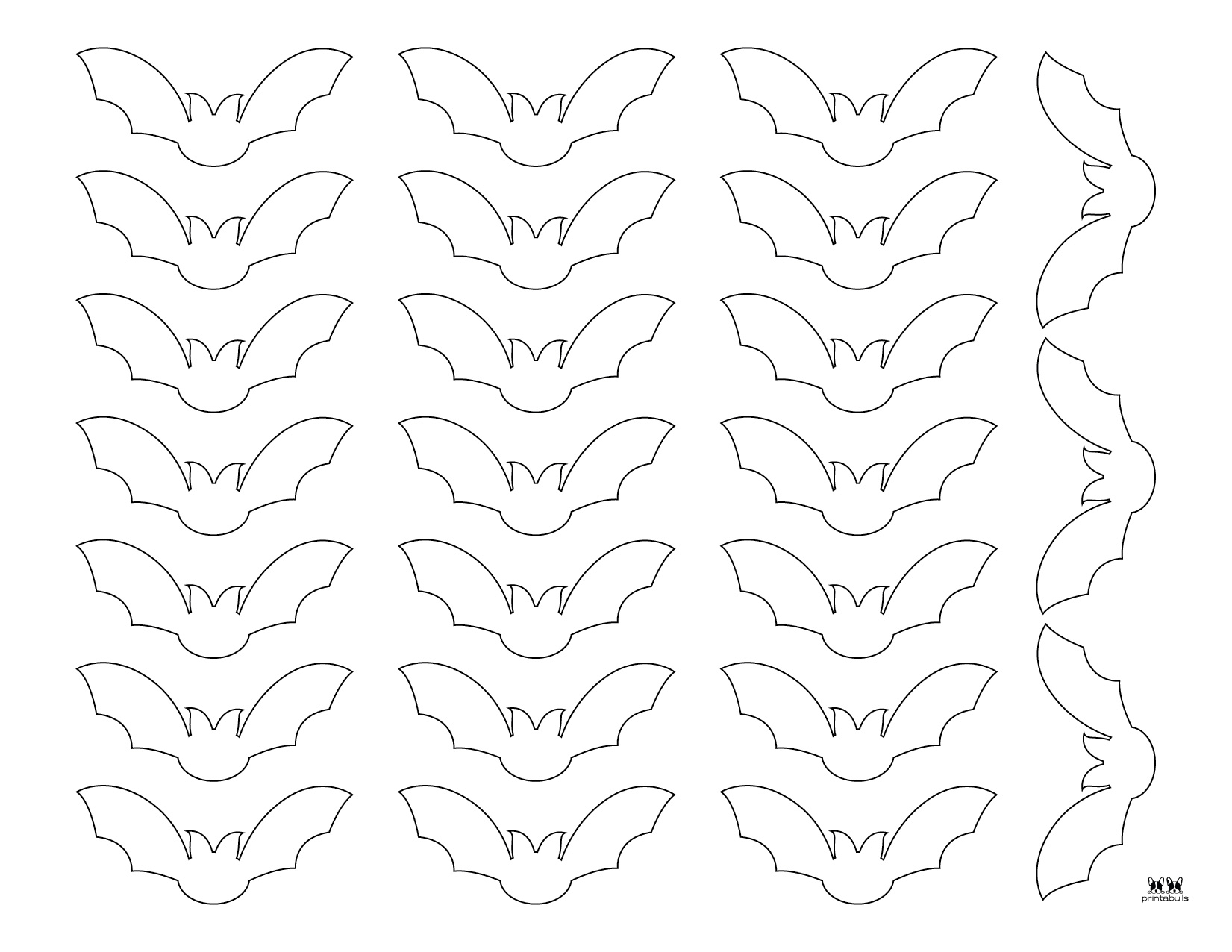 Bat Templates & Coloring Pages - 53 FREE Printables - PrintaBulk