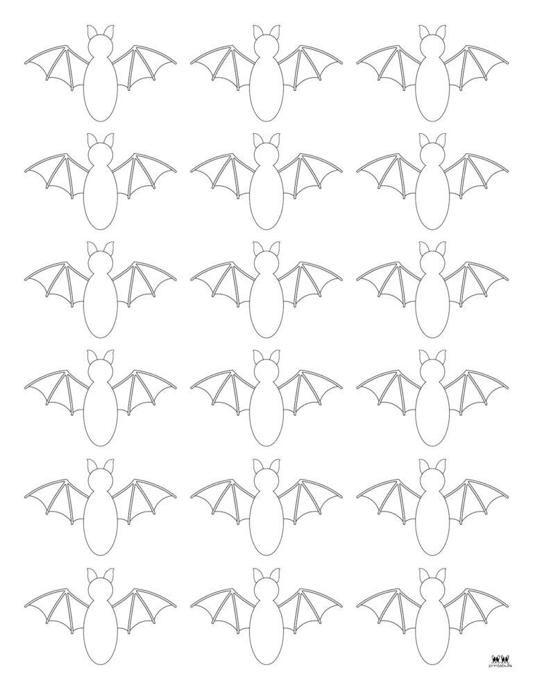 Bat Templates & Coloring Pages - 53 FREE Printables | Printabulls