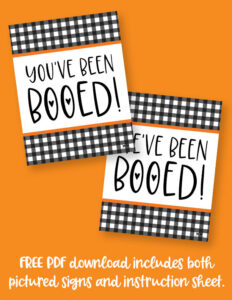 Booed Signs - 25 FREE You've & We've Been Booed Printables | Printabulls