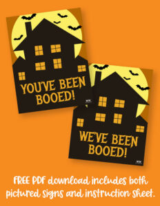 Booed Signs - 25 FREE You've & We've Been Booed Printables | Printabulls