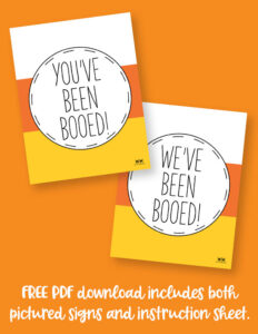 Booed Signs - 25 FREE You've & We've Been Booed Printables | Printabulls