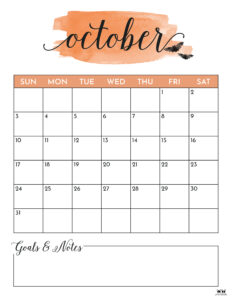 October 2021 Calendars - 15 FREE Printables | Printabulls