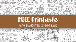 Happy Thanksgiving Coloring Pages - 20 FREE Printables | Printabulls
