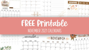 November 2021 Calendars - 15 FREE Printables | Printabulls