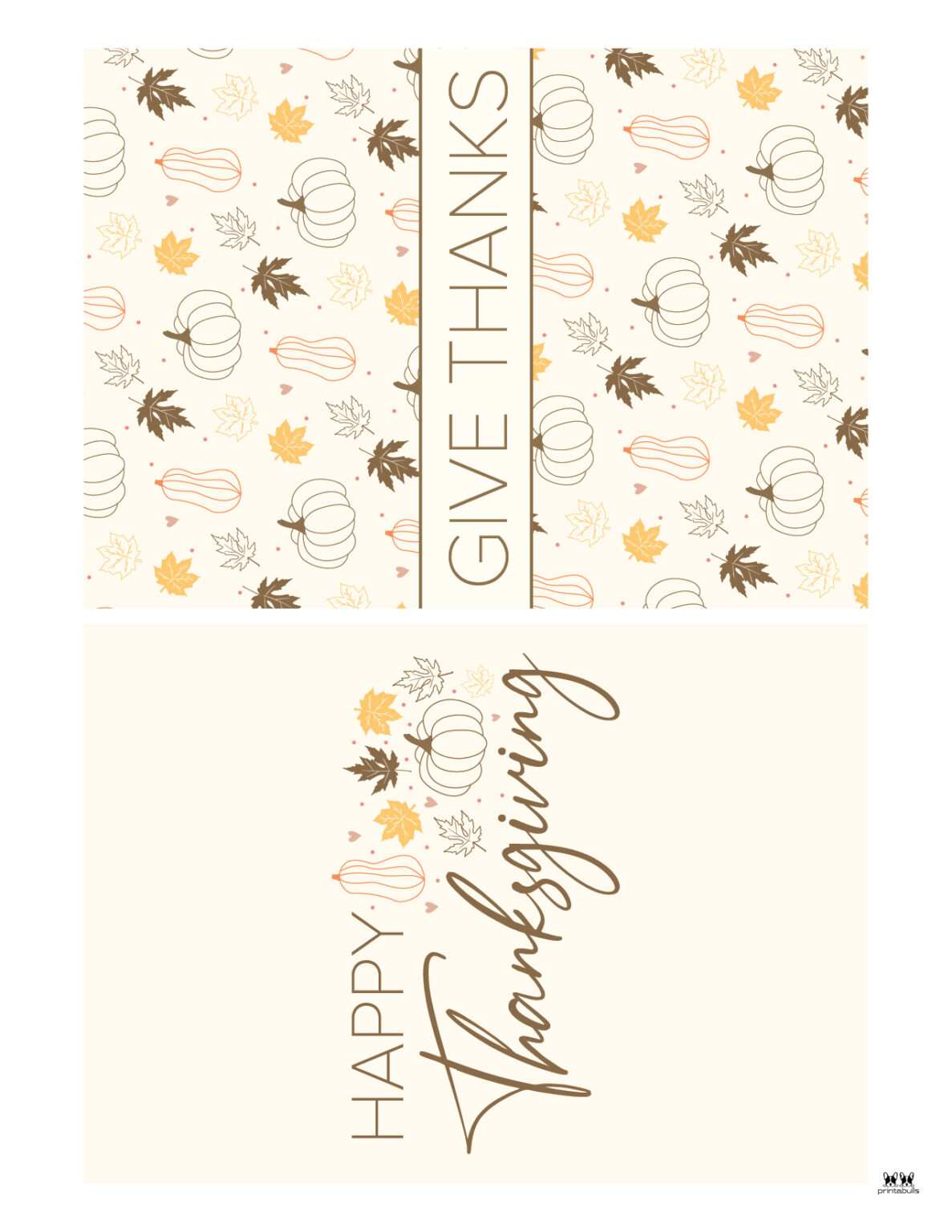 Free Printable Thanksgiving Cards | Printabulls