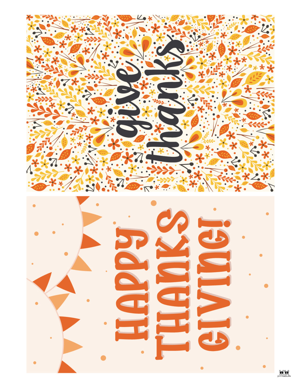 Free Printable Thanksgiving Cards | Printabulls