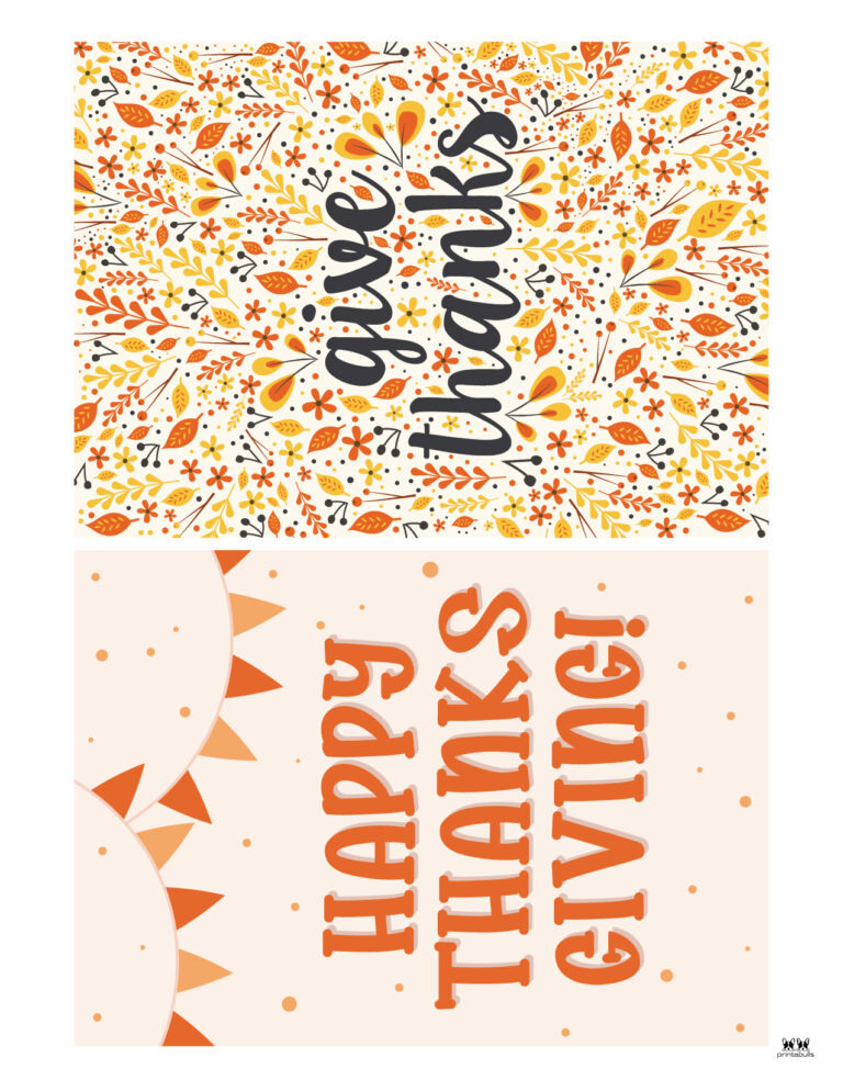 Free Printable Thanksgiving Cards | Printabulls
