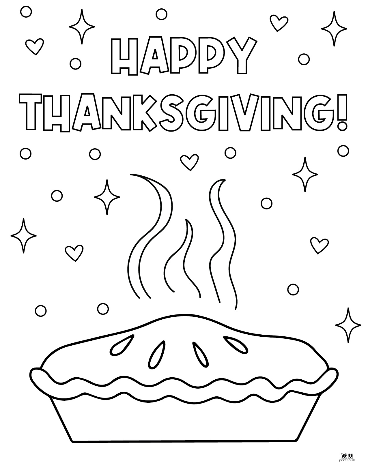 Happy Thanksgiving Coloring Pages - 20 FREE Printables | Printabulls