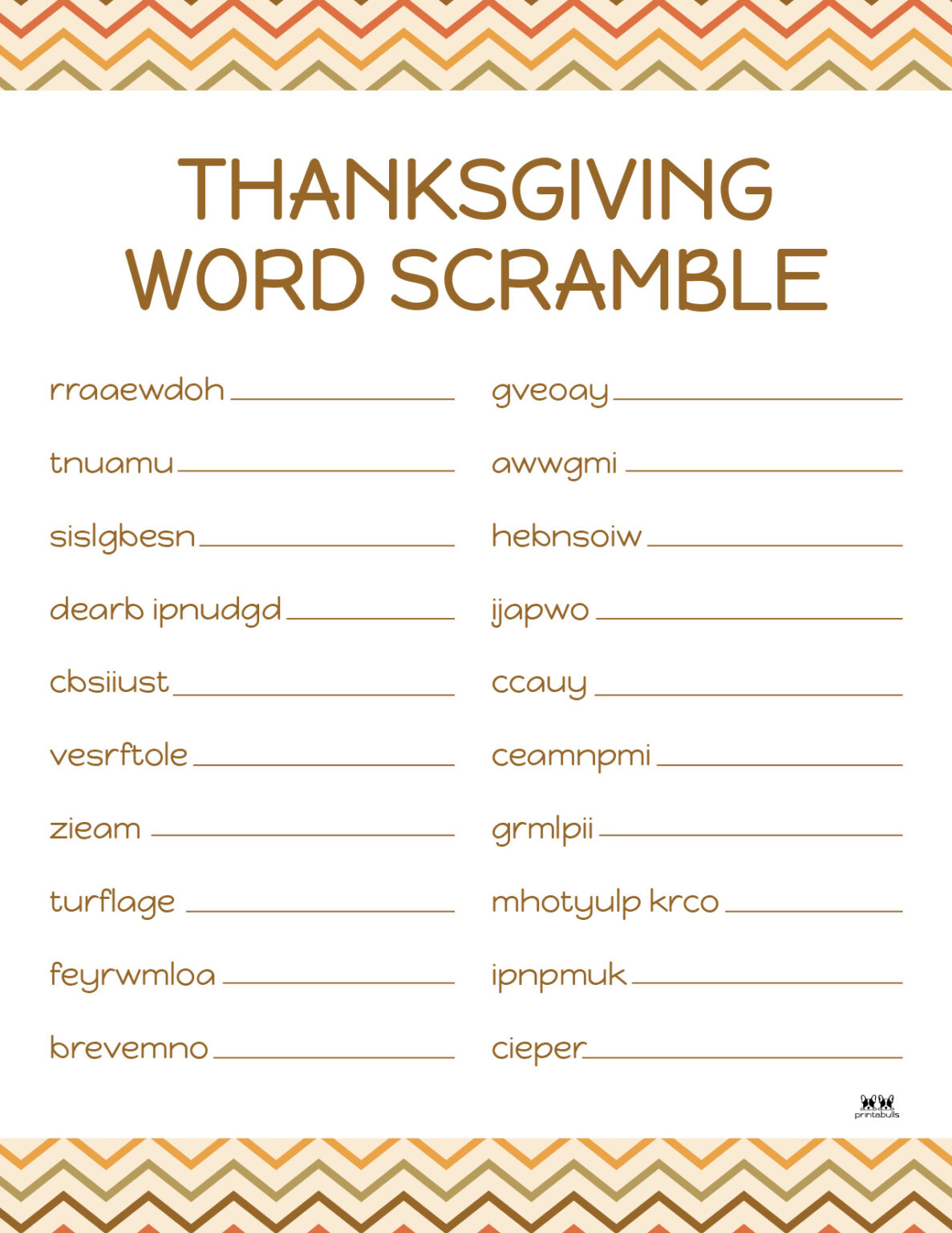 Thanksgiving Word Scrambles 10 FREE Printables Printabulls Thanksgiving Word Scrambles 10 FREE Printables Printabulls