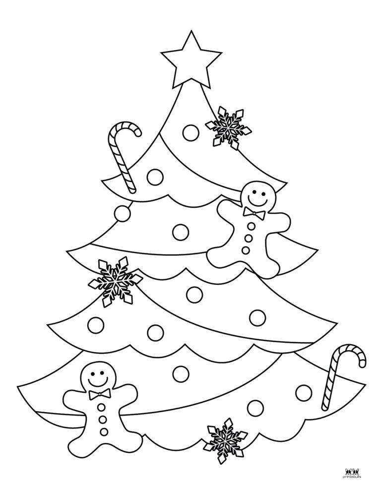 Christmas Tree Coloring Pages & Templates - 22 FREE Printables ...