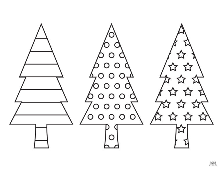 Christmas Tree Coloring Pages & Templates - 22 FREE Printables ...