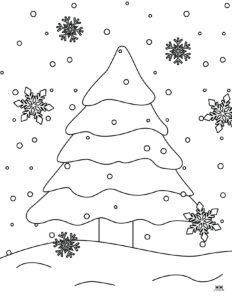 Christmas Tree Coloring Pages & Templates - 22 FREE Printables ...