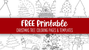 Christmas Tree Coloring Pages & Templates - 22 FREE Printables ...
