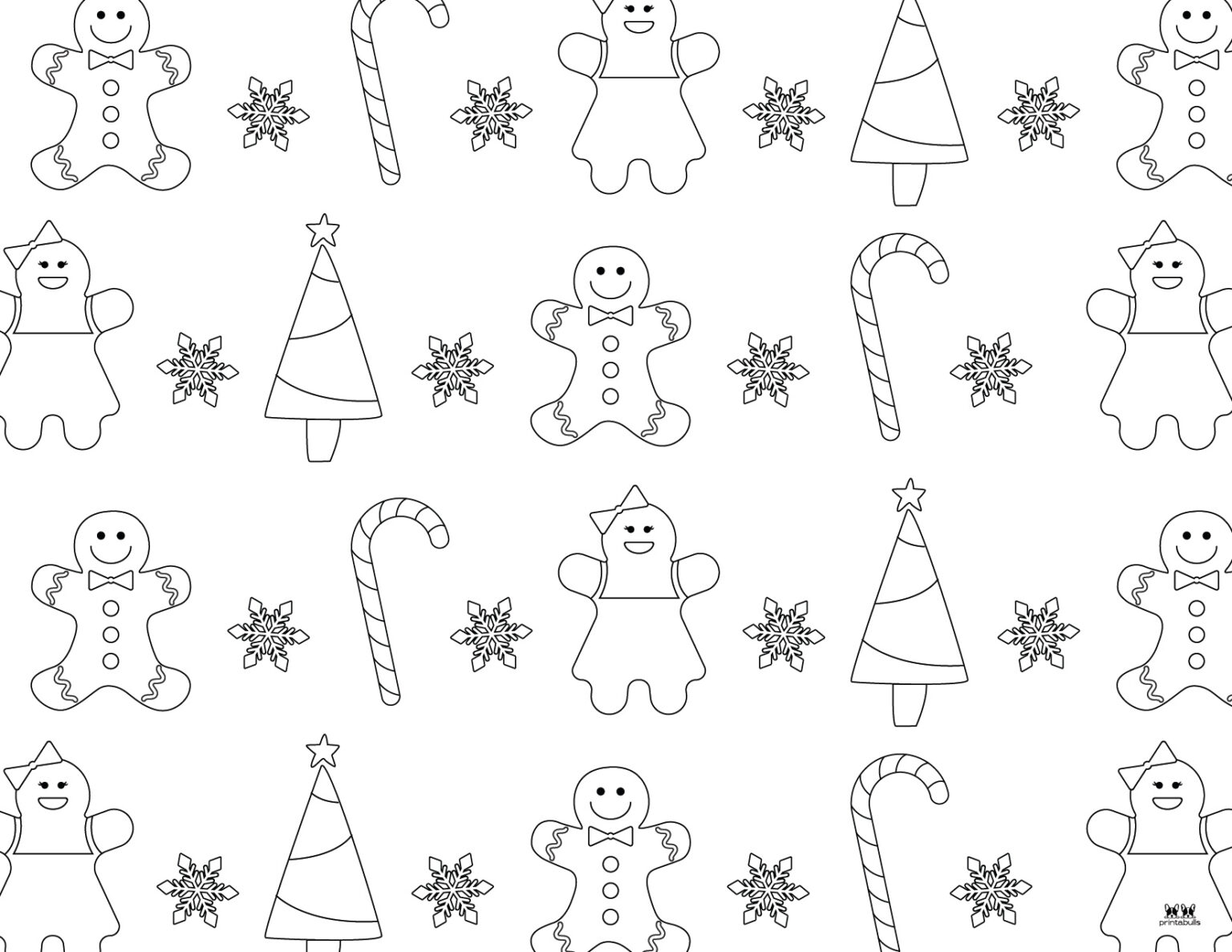 Gingerbread Man Coloring Pages - 20 FREE Printables | Printabulls