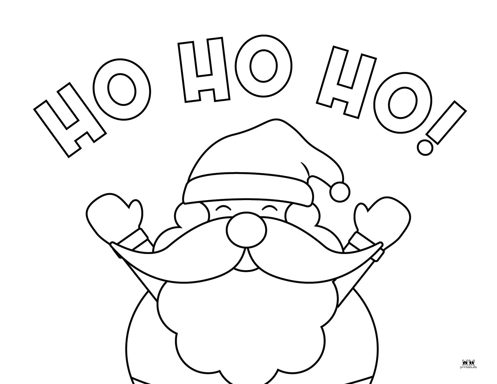 Santa Coloring Pages - 20 FREE Printable Pages | Printabulls