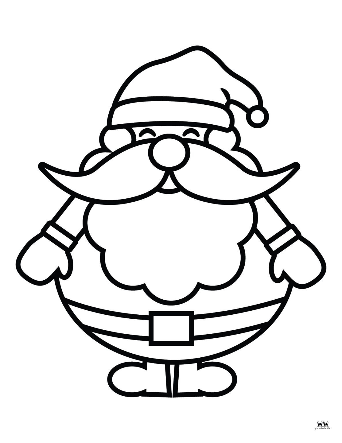 Santa Coloring Pages - 20 FREE Printable Pages | Printabulls