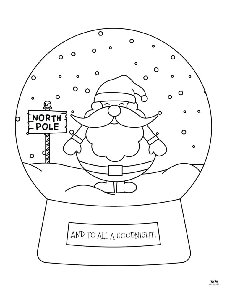 Santa Coloring Pages - 20 FREE Printable Pages | Printabulls