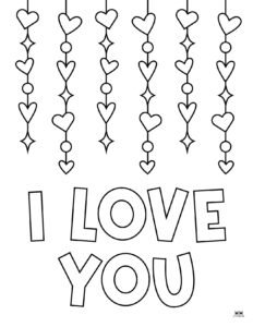 Love & I Love You Coloring Pages - FREE Printables | Printabulls
