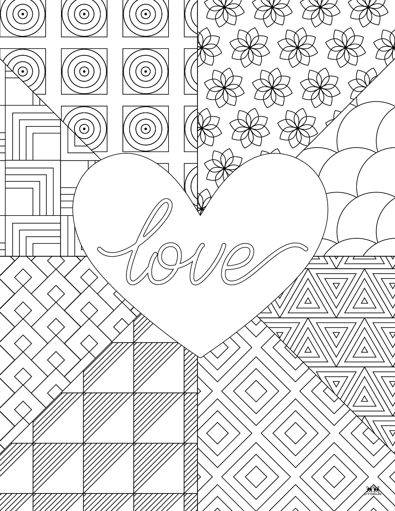 Love & I Love You Coloring Pages - FREE Printables | Printabulls