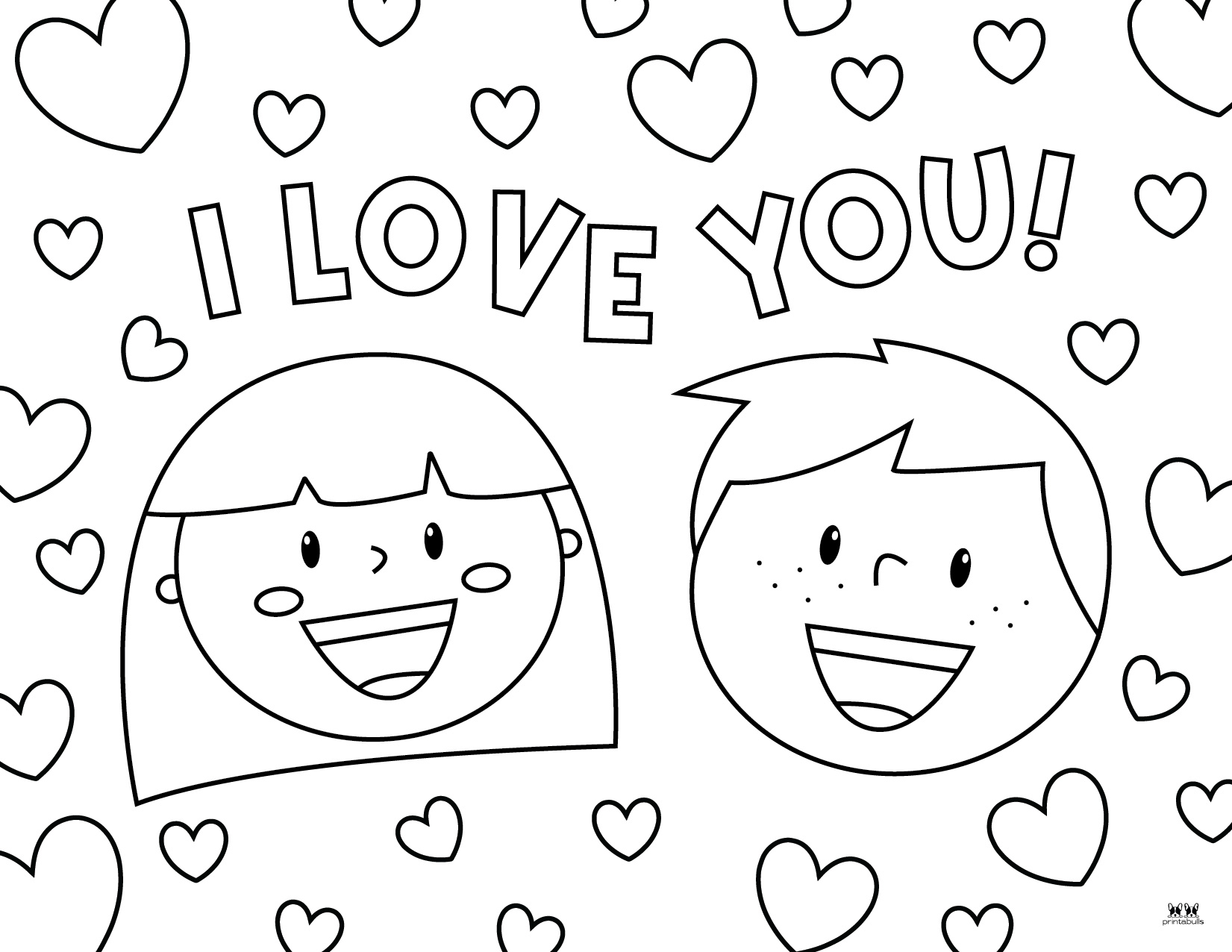 Love & I Love You Coloring Pages - FREE Printables | Printabulls