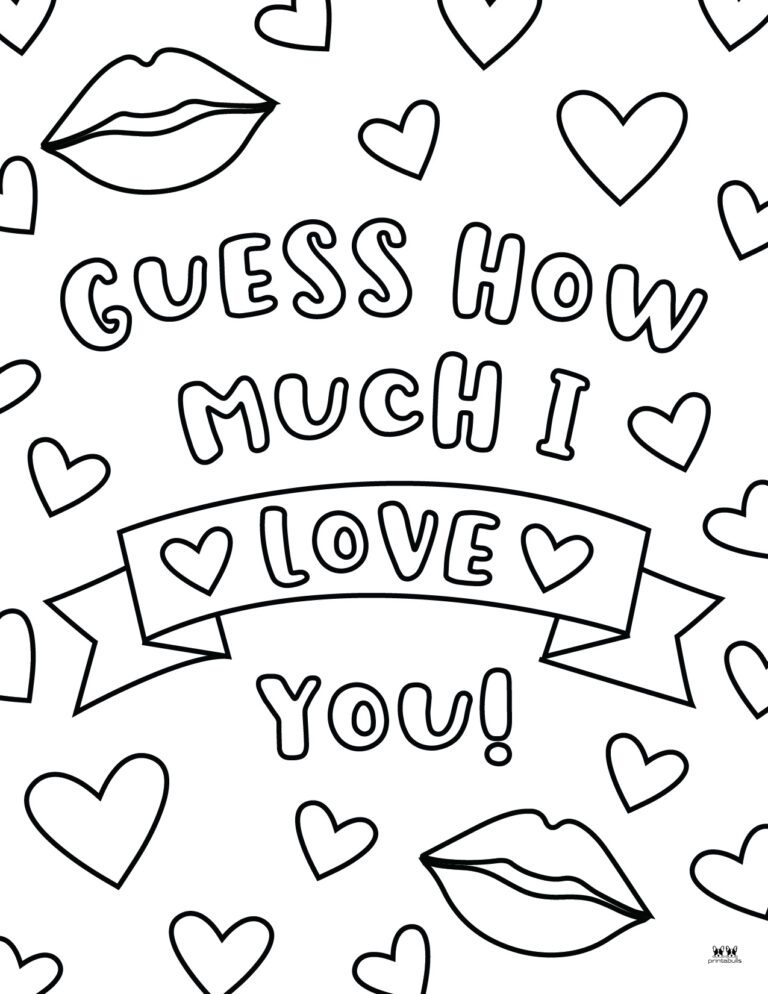Love & I Love You Coloring Pages - FREE Printables | Printabulls