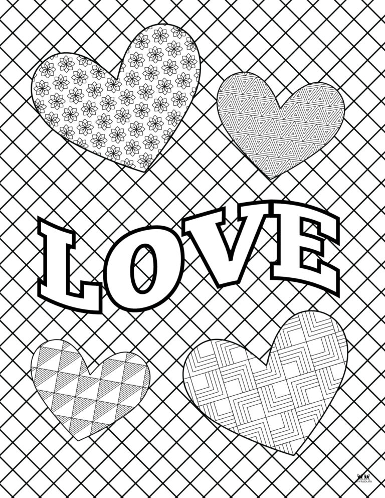 Love & I Love You Coloring Pages - FREE Printables | Printabulls