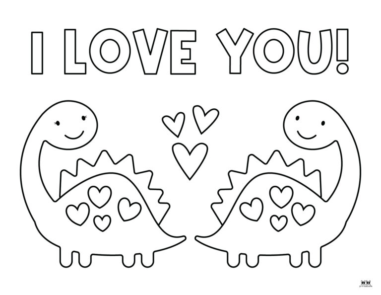 Love & I Love You Coloring Pages - FREE Printables | Printabulls