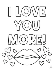 Love & I Love You Coloring Pages - FREE Printables | Printabulls