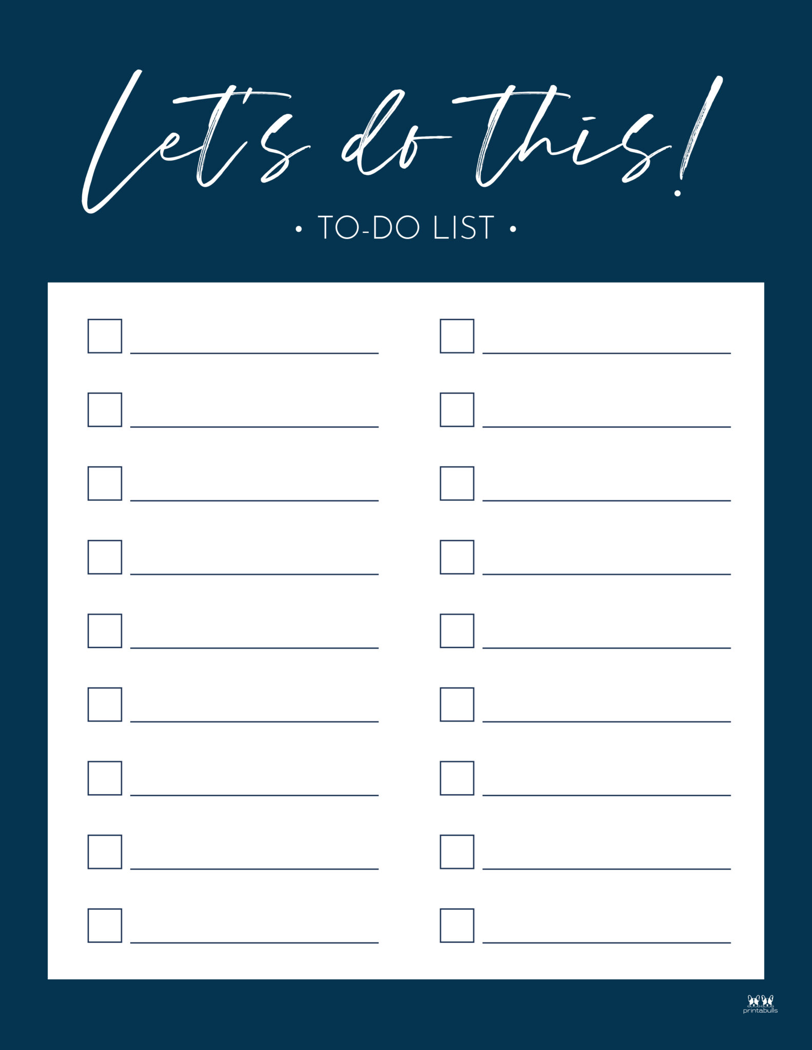 To Do Lists - 39 FREE Printables | Printabulls