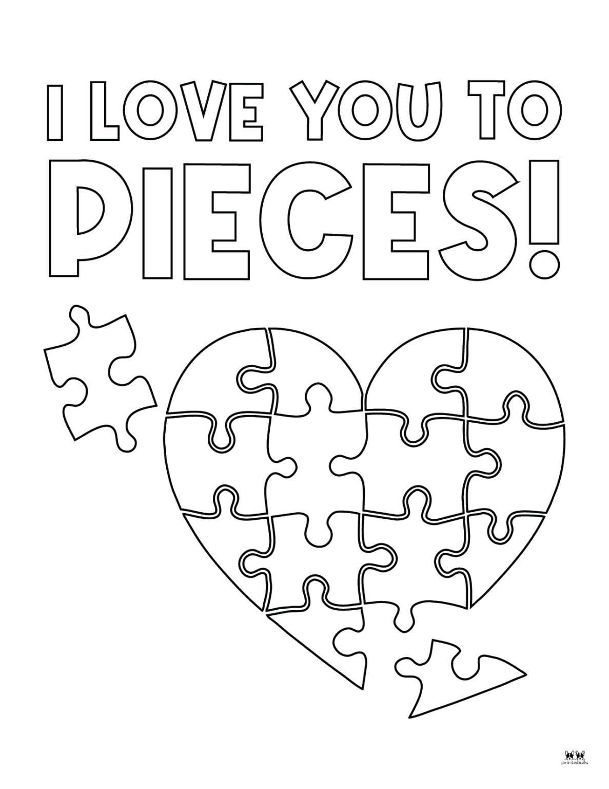 Valentine's Day Coloring Pages - 100 FREE Printables | Printabulls