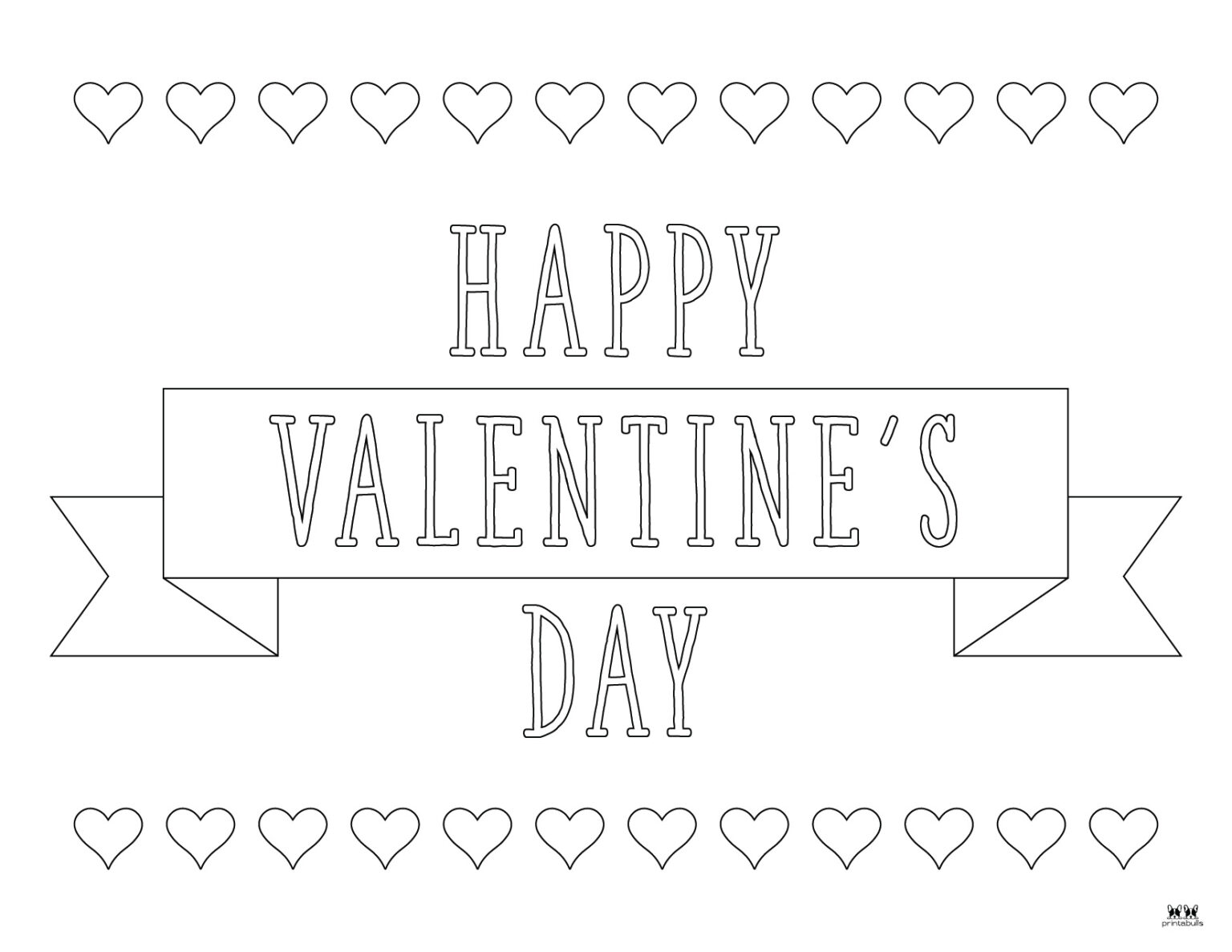 Valentine's Day Coloring Pages - 100 FREE Printables | Printabulls