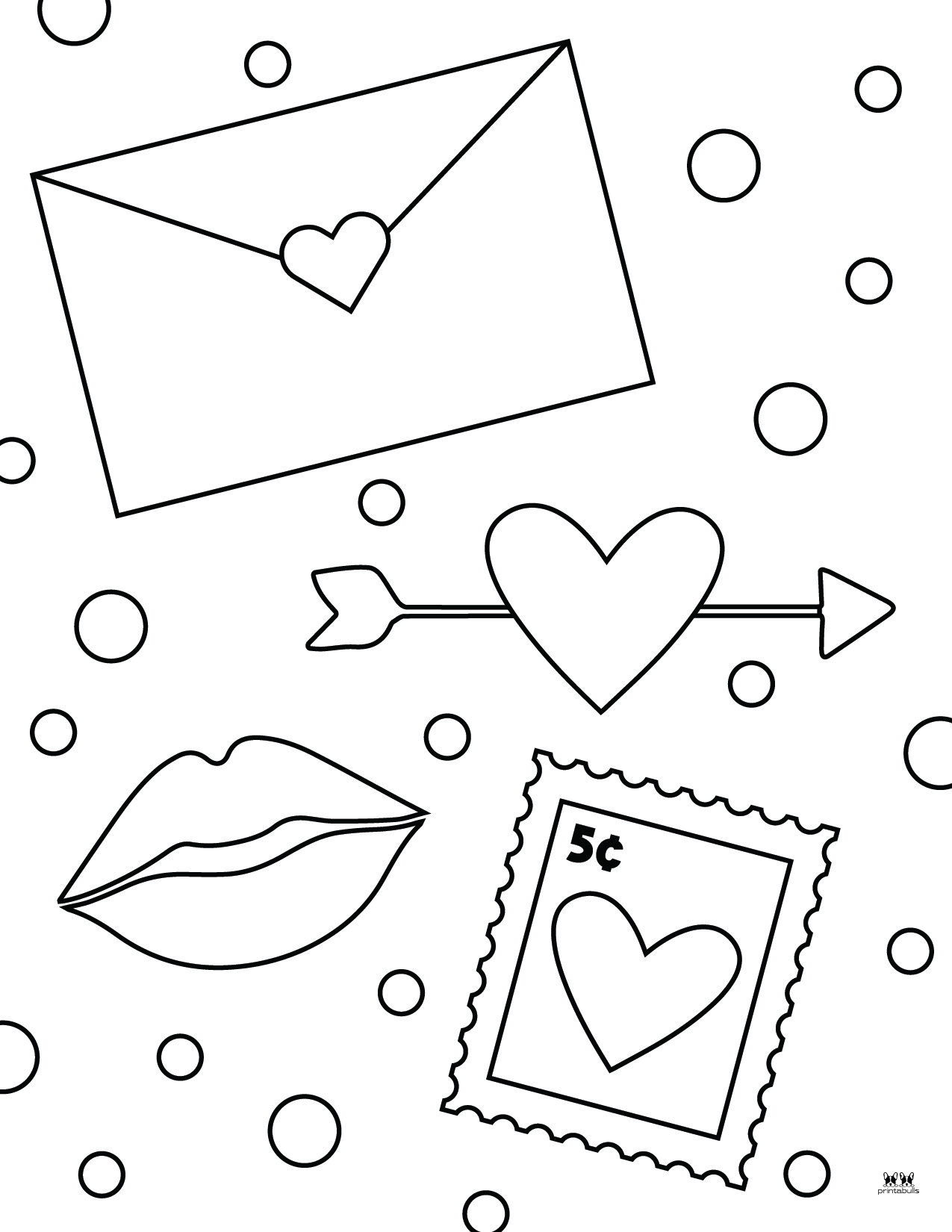 Valentine's Day Coloring Pages - 100 FREE Printables | Printabulls
