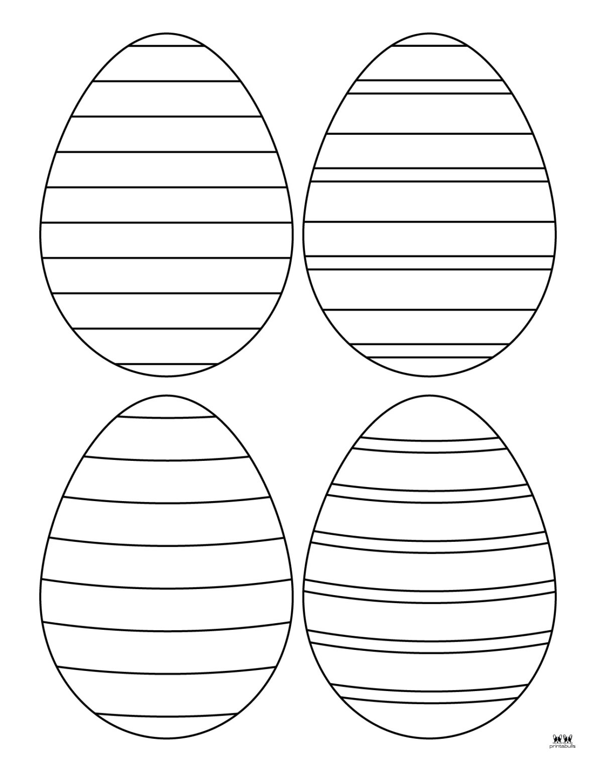 Easter Egg Templates & Coloring Pages - 129 FREE Pages | Printabulls