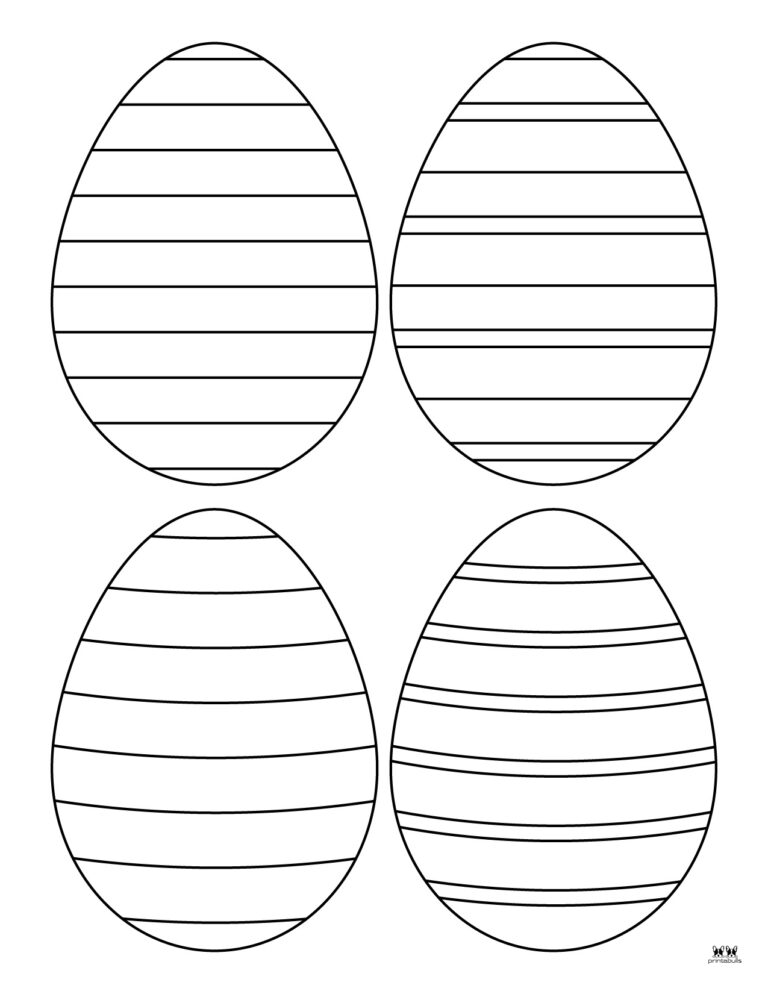 Easter Egg Templates & Coloring Pages - 129 FREE Pages | Printabulls