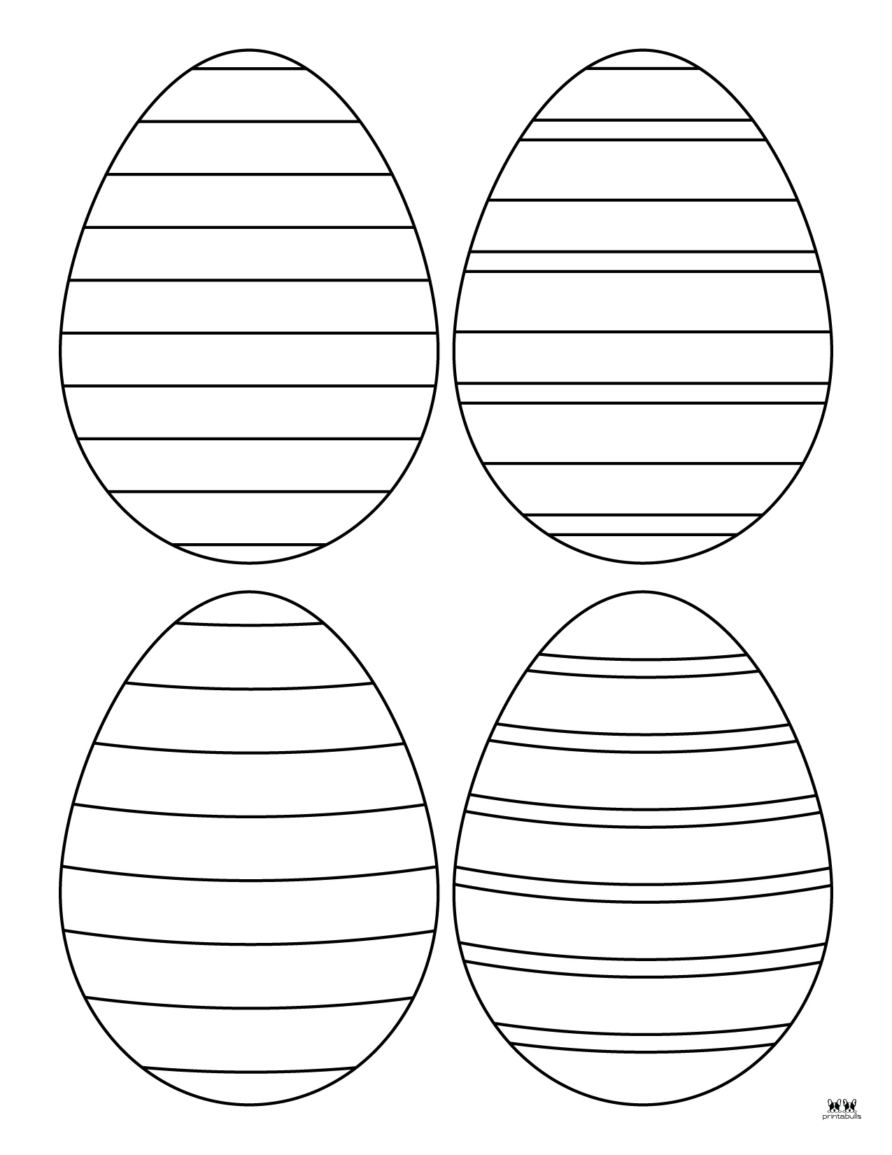 Easter Egg Templates & Coloring Pages - 129 FREE Pages | Printabulls