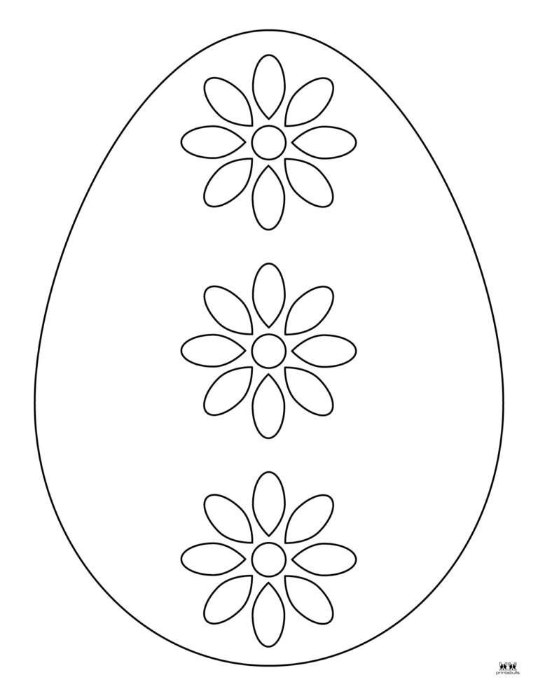 Easter Egg Templates & Coloring Pages - 129 FREE Pages | Printabulls