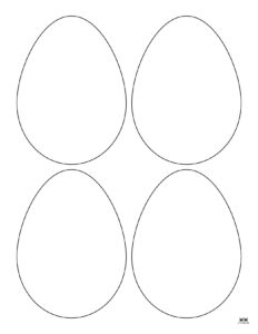 Easter Egg Templates & Coloring Pages - 129 FREE Pages | Printabulls