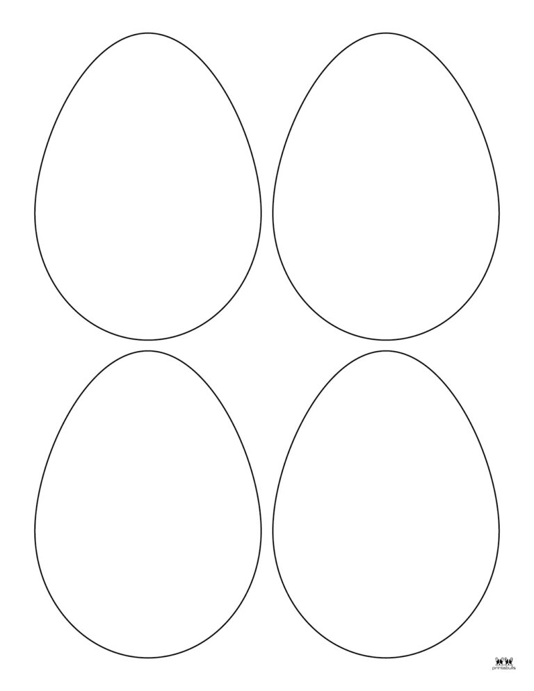 Easter Egg Templates & Coloring Pages - 129 FREE Pages | Printabulls