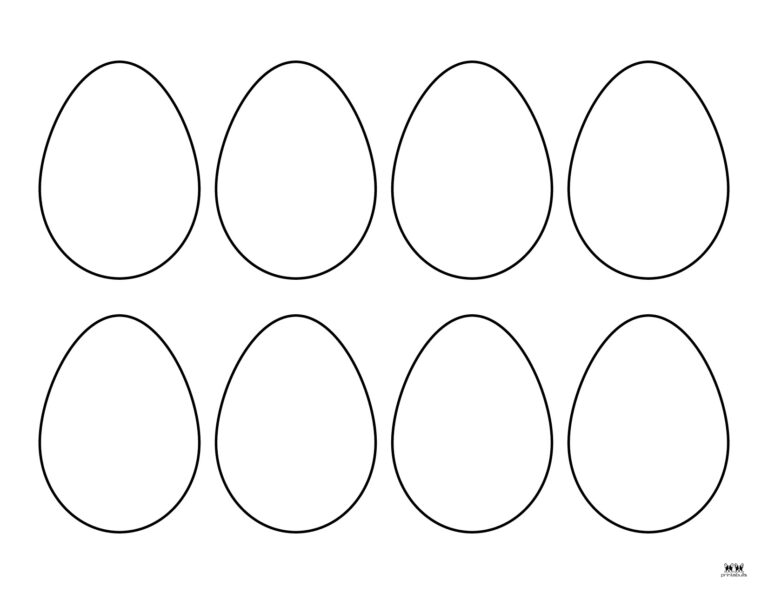 Easter Egg Templates & Coloring Pages - 129 FREE Pages | Printabulls