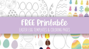 Easter Egg Templates & Coloring Pages - 129 FREE Pages | Printabulls