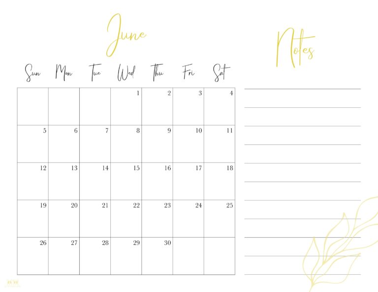 June 2022 Calendars - 25 FREE Printables | Printabulls