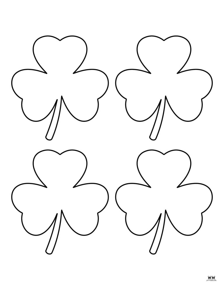 Shamrock Templates & Coloring Pages - 30 FREE Printables - PrintaBulk